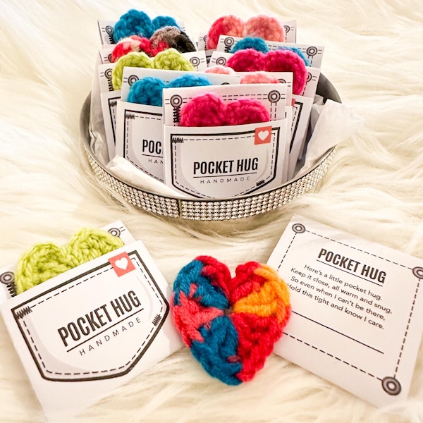 PRINTABLE Pocket Hug Holder - Digital PDF - Market Display Cards for Handmade Crochet Pocket ...