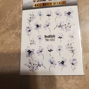 3D Nail Water Decal - Etsy