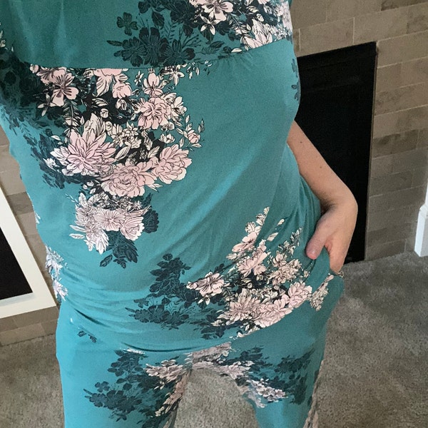 Emma Floral Print Pajama - Ultra Soft Bamboo Cotton Women's Pajama Set ...