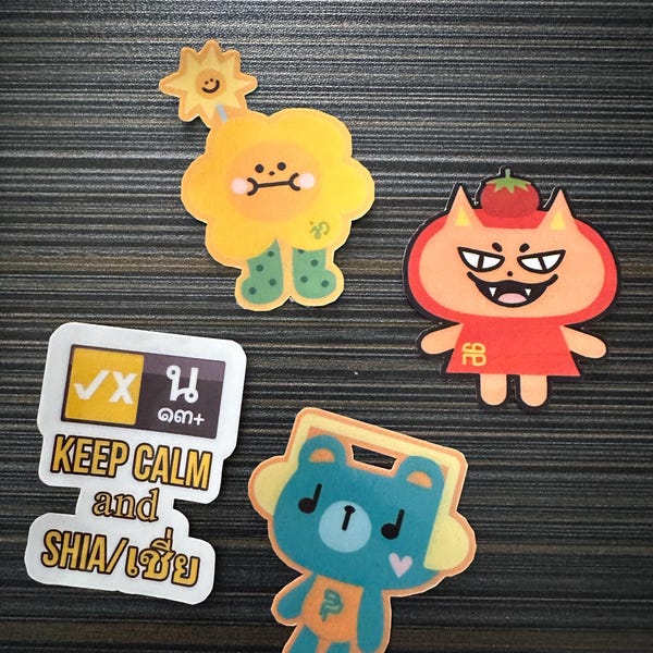 LOOK KHUNNOO Adorable Kawaii Vinyl Gift for BL Lover , Laptop Decals ...