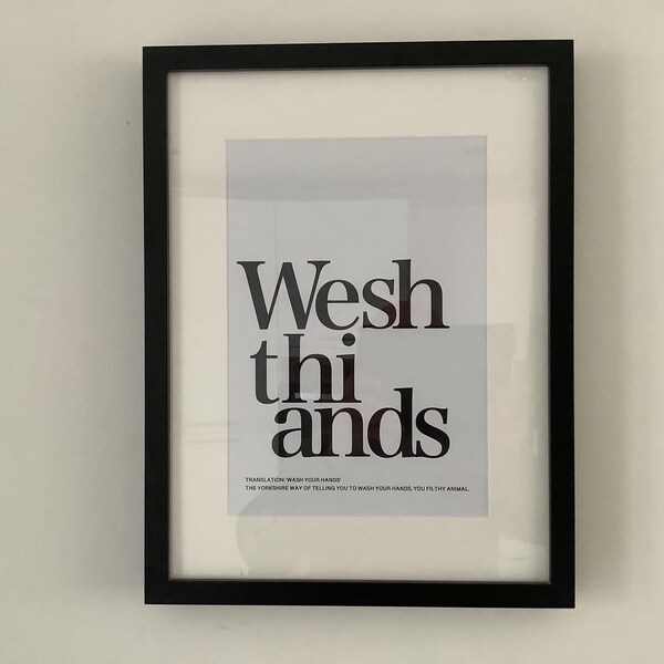 Yorkshire Dialect Print, Yorkshire Slang, Mek Thi Sen at Home ...