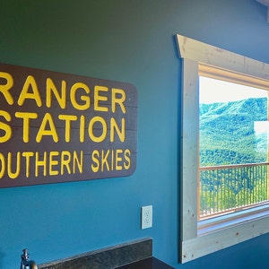 RANGER STATION Sign With Name Add-on Park Style Trail Road | Etsy