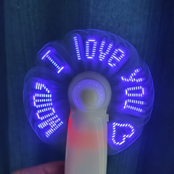Custom Fan Personalize Fan Led Fan Mini Fan Portable Fan Light up Fan ...