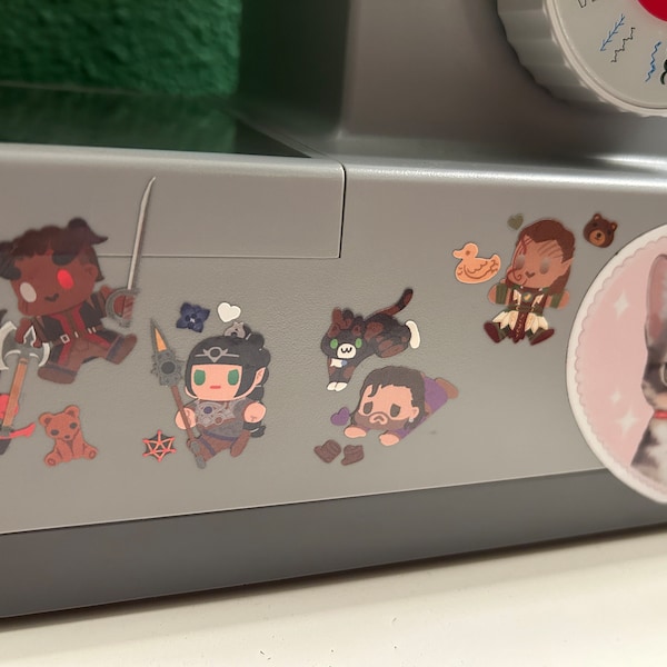 Baldur's Gate 3 Chibi Deco Sticker Sheets - Etsy