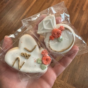 Engagement Ring Cookie Wedding Ring Cookies Diamond Ring - Etsy