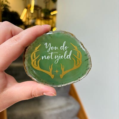 Zebra Onyx Bookends My Friends Are With Me and I Am Not Afraid Crescent ...