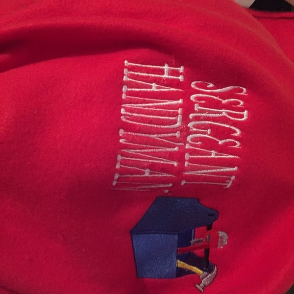 Toolbox Wrench and Hammer Mechanic Handyman Machine Filled Embroidery ...