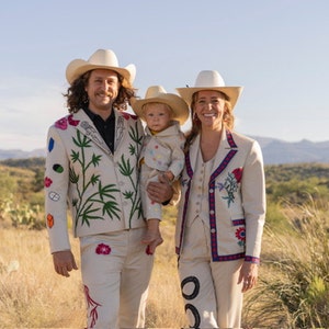 Men Custom Made Designer Two Piece Suit Heavy Embroidered Premium ...