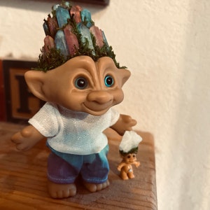 Mini Angel Aura Quartz Troll Crystal Troll Crystal Decor Crystal ...