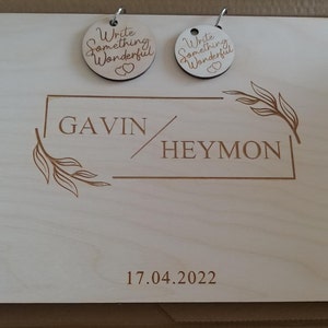 Love Heart Drinks Tokens // Wedding Couple Initials and Date. | Etsy