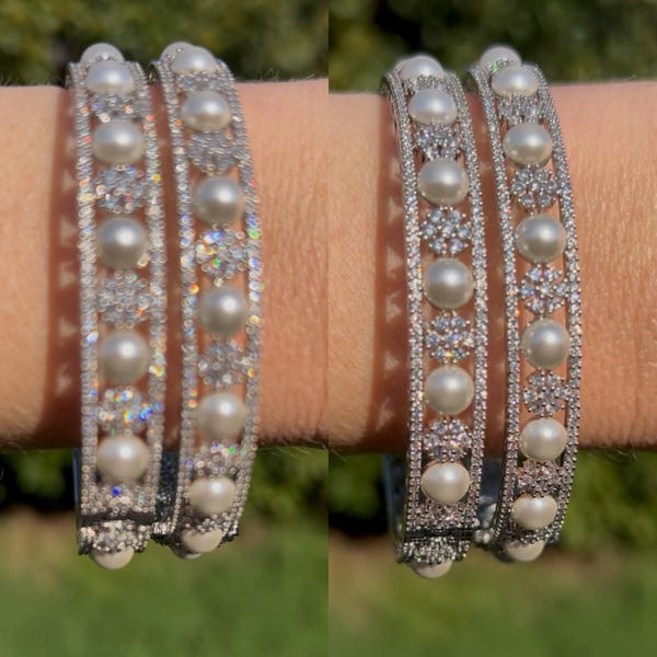 Indian Golden CZ Bangles/bracelets American Diamond Bangles/cubic ...