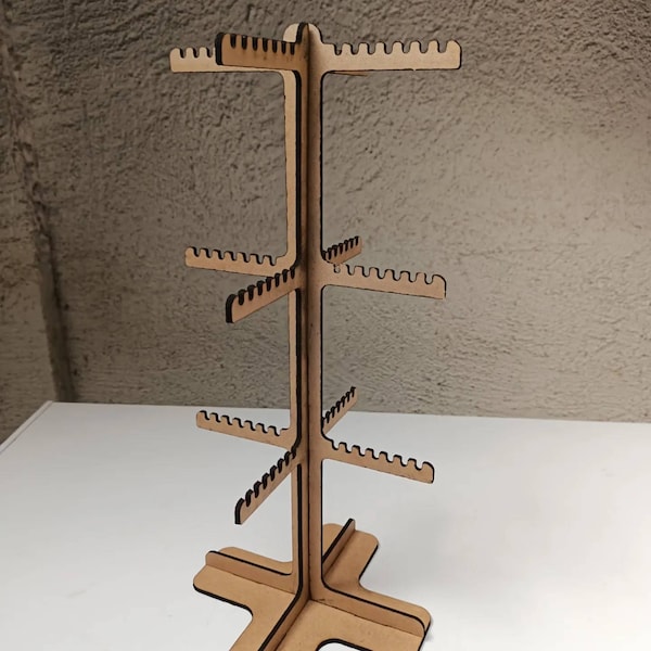 Keychain Display Stand Laser Cut Svg Files, Vector Files for Wood Laser ...