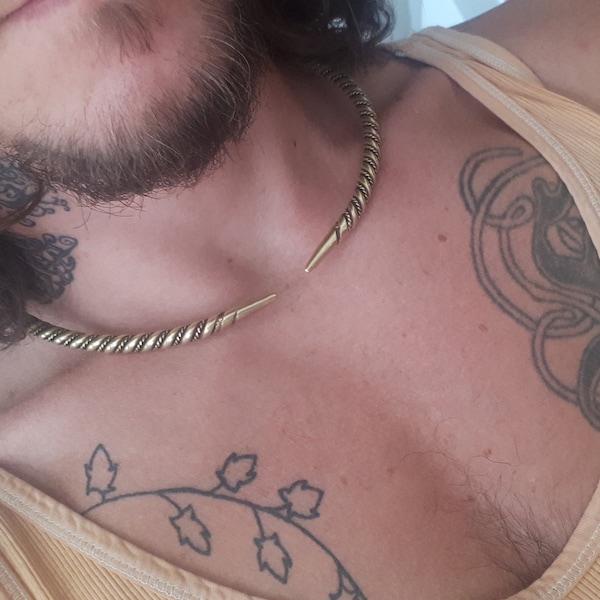 Viking Celtic Bronze Torc - Etsy UK