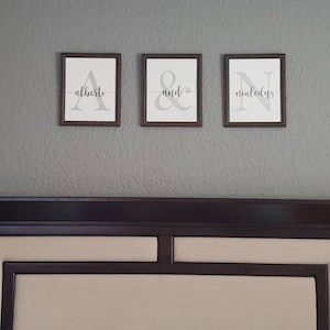 Couples Personalized Wall Print Set of 3 Wall Poster Bedroom Decor - Etsy