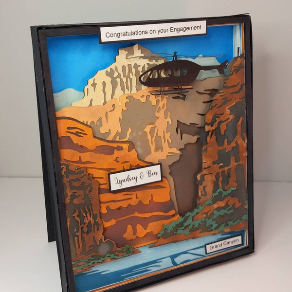 3D Grand Canyon Svg - Shadow Box Svg, Arizona Svg - Etsy