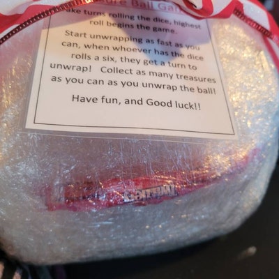 Large Saran Wrap Treasure Ball Game - Etsy