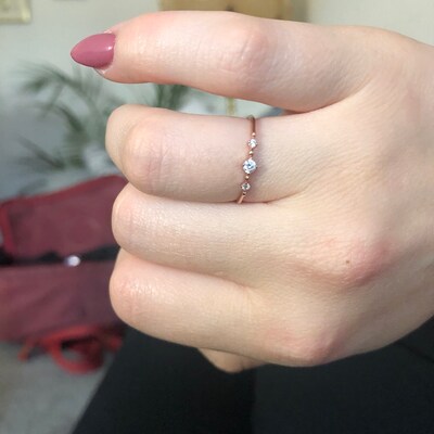 Small Minimalist Womens Silver Ring Unique Womens Silver - Etsy