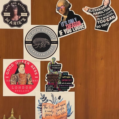 History Themed Sticker, Vinyl Sticker Sheet, American History Stickers ...