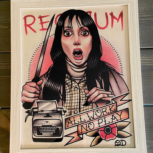 REDRUM the Shining Tattoo Art Print 11"x14" - Etsy