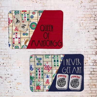 Mahjong Joker Tile Machine Embroidery Design - Etsy