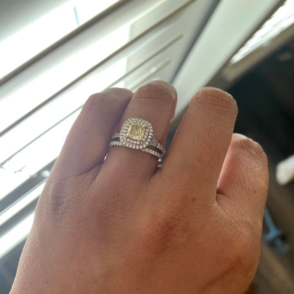 Oval Cut Diamond Wedding Halfway Eternity Band 3 Carat 14K 18k White ...