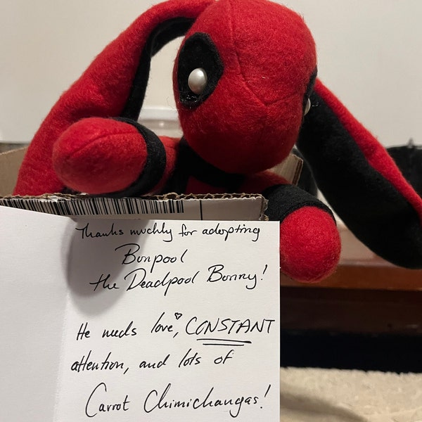 Deadpool Bunny Rabbit Myth-fit Little Plushie Plush - Etsy