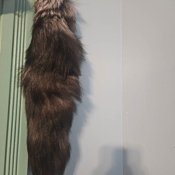 Stripes of Arctic Fox Fur Are Beige With Black Splashes Scrap Fur Fox ...