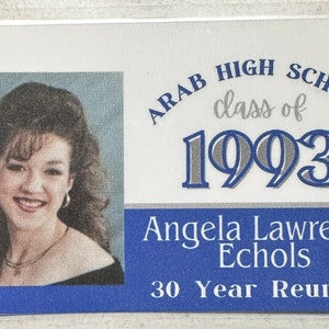 EDITABLE Class Reunion Name Tag Template | Instant Printable Download ...