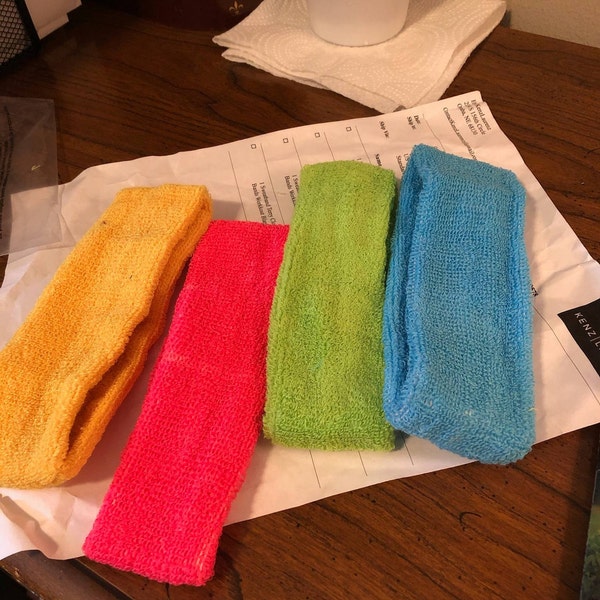 1 Sweatband Terry Cloth Headband Sweat Head Band Sports Hair Bands ...