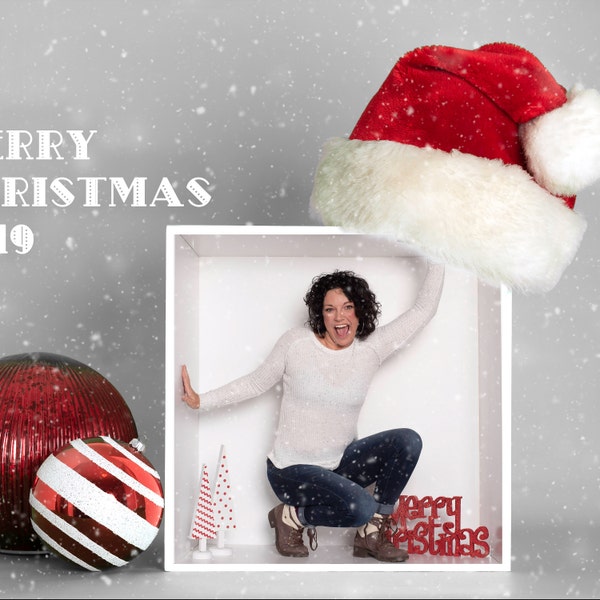 White Photo Box Grid 9 Box Template, Photoshop Template, "in the Box ...