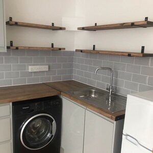 Kitchen Rail Made From Raw Steel With S Hooks Hanging Rail - Etsy