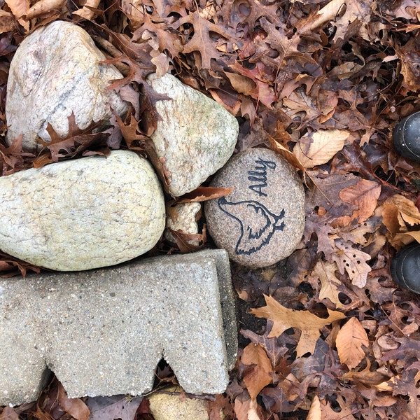 Chicken Pet Memorial Stone, 5”/6" Only, Hen, Rooster, Silkie, Outdoor ...