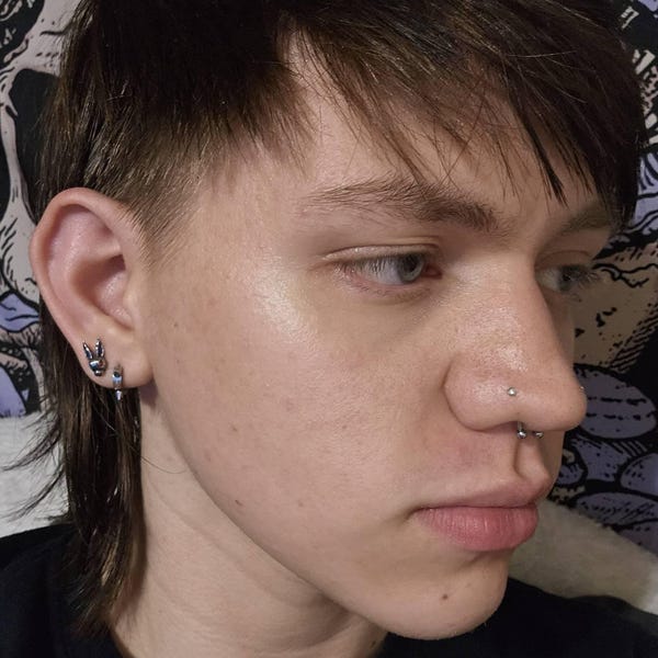 Ear Cuff, Gothic Ear Cuff, Gothic Jewelry, Gothic Earrings Ear Cuff ...