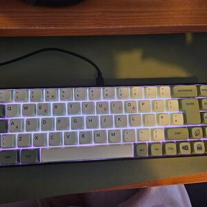 173pcs Cute White Black & Orange Keycaps Set for Mechanical Keyboard ...