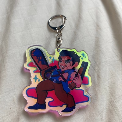 Evil Dead ASH WILLIAMS 2.5 Iridescent Acrylic Keychain - Etsy