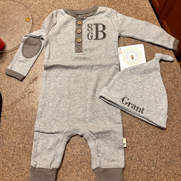 Coming Home Outfit Baby Boy Go Home Outfit Personalized Newborn Baby ...