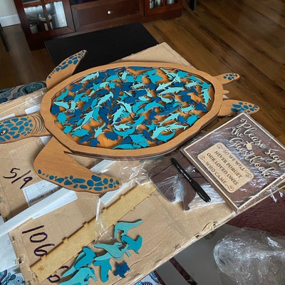 Sea Animals Wedding Guest Book Alternative Drop Box Wedding Guestbook ...