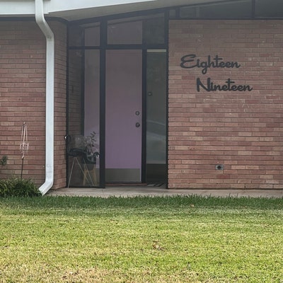 Large Mid Century Cursive House Numbers - Etsy