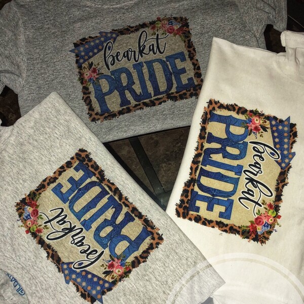 School Pride Royal Blue Frame, Instant Download, Sublimation Graphics ...