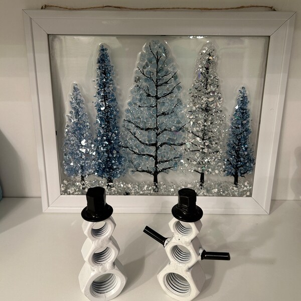 Crushed Glass, Shell and Resin Sea Turtles - Etsy