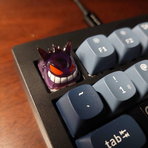 Gengar Resin Keycap,pokemon Keycap,custom Pokemon Keycaps Artisan,anime ...