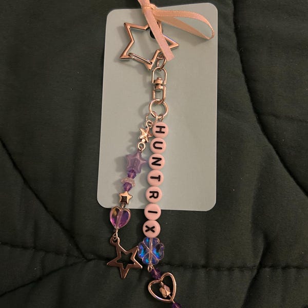 Atz Member Inspired Beaded Keychain / Keyring | Concert Accessories ...