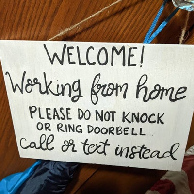Working Do Not Disturb Sign, Work at Home Door Sign, Work at Home Mom ...