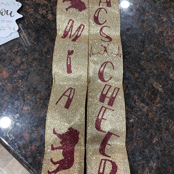 Personalized Ribbons for Homecoming Mums and Garters Name Ribbon School ...