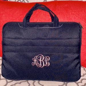 Monogrammed Laptop Sleeve, Custom Laptop Tablet Case, Personalized ...