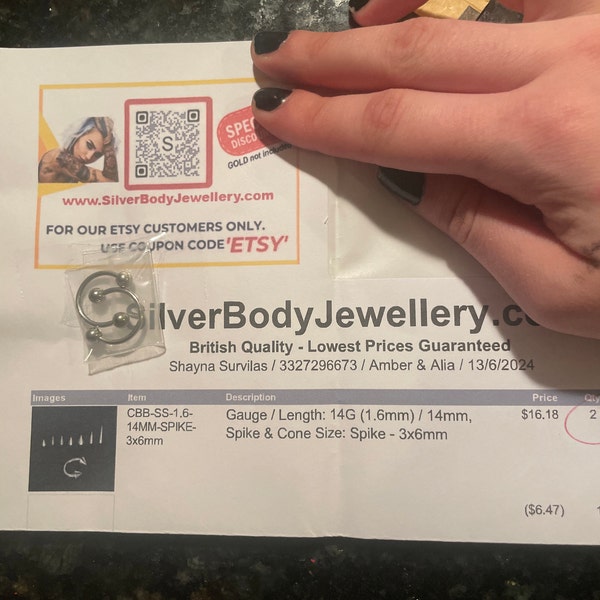 Titanium Surface Piercing, Dermal Piercing Implant Internally Threading ...