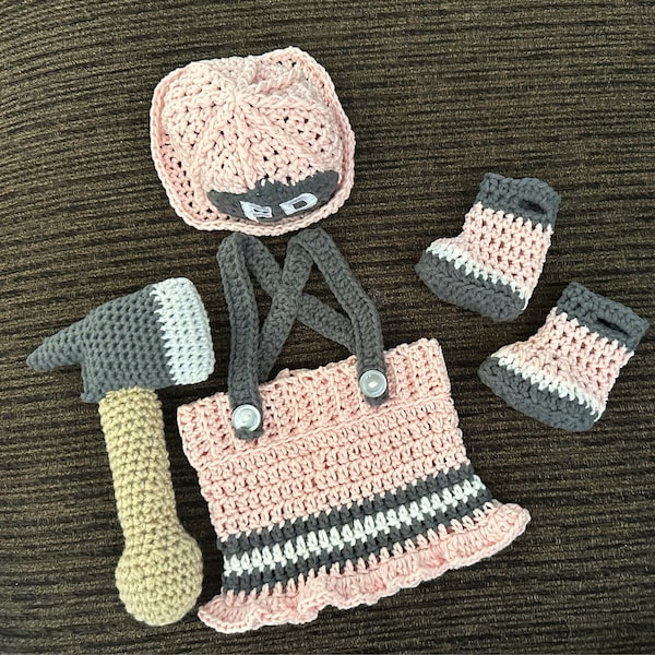CROCHET PATTERN Baby Fireman Firefighter Hat, Newborn, 0-3 Month, 3-6 ...