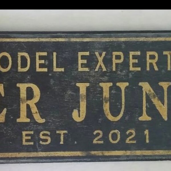 Custom Railway Station Wood Sign - Hand Made Wooden Antique Train Decor ...