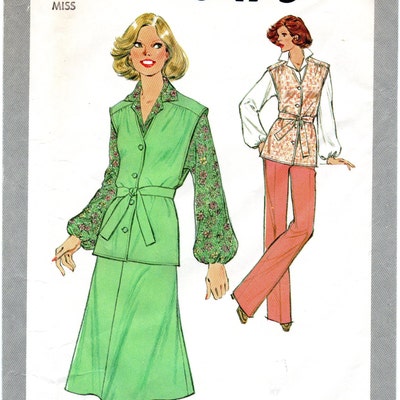 8235 UNCUT Mccalls Vintage SEWING Pattern Miss Semi Fitted V - Etsy