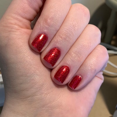 Stopping Traffic Fire Engine Red Holographic Nail Polish - Etsy